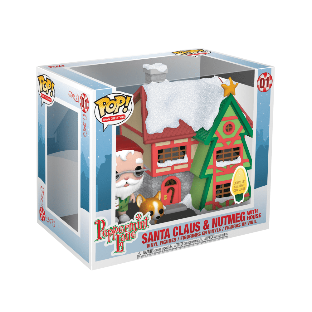 Funko POP! Town: Holiday - Santa's House w/ Santa & Nutmeg - Walmart ...