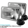 For Kenworth Freightliner FLD120 FLD112 4pcs 4x6" LED Headlights Hi/Lo ...