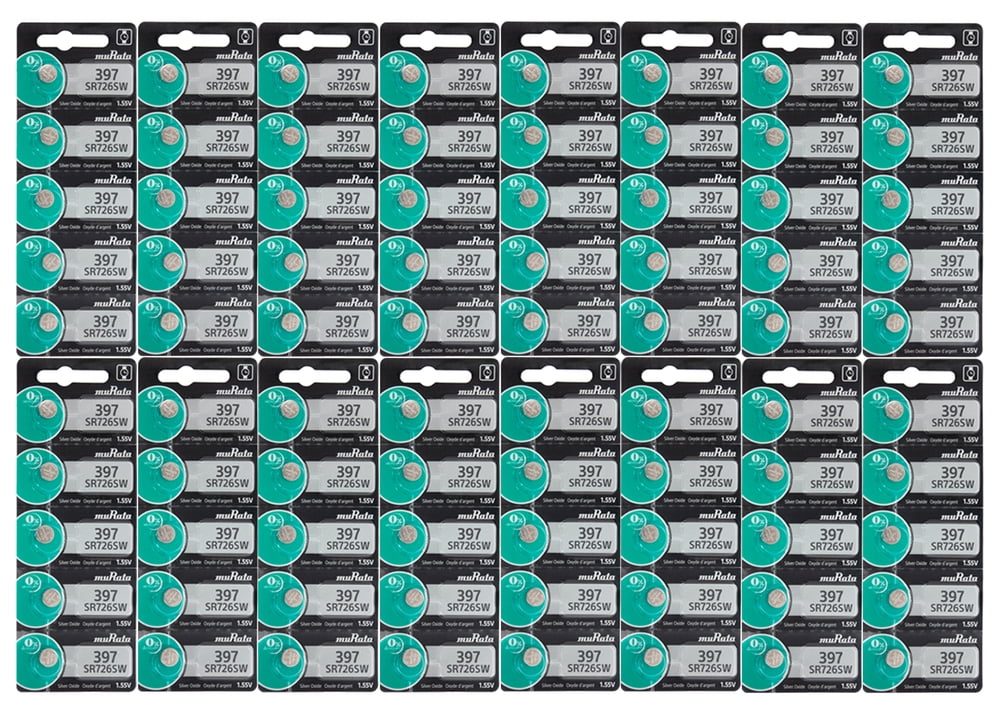 Genuine MURATA 397 SR726SW Silver Oxide Watch Battery 1.55v [80-Pack ...
