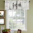 2 Pack Running Zebra Valance for Window Modern Energetic Animal ...