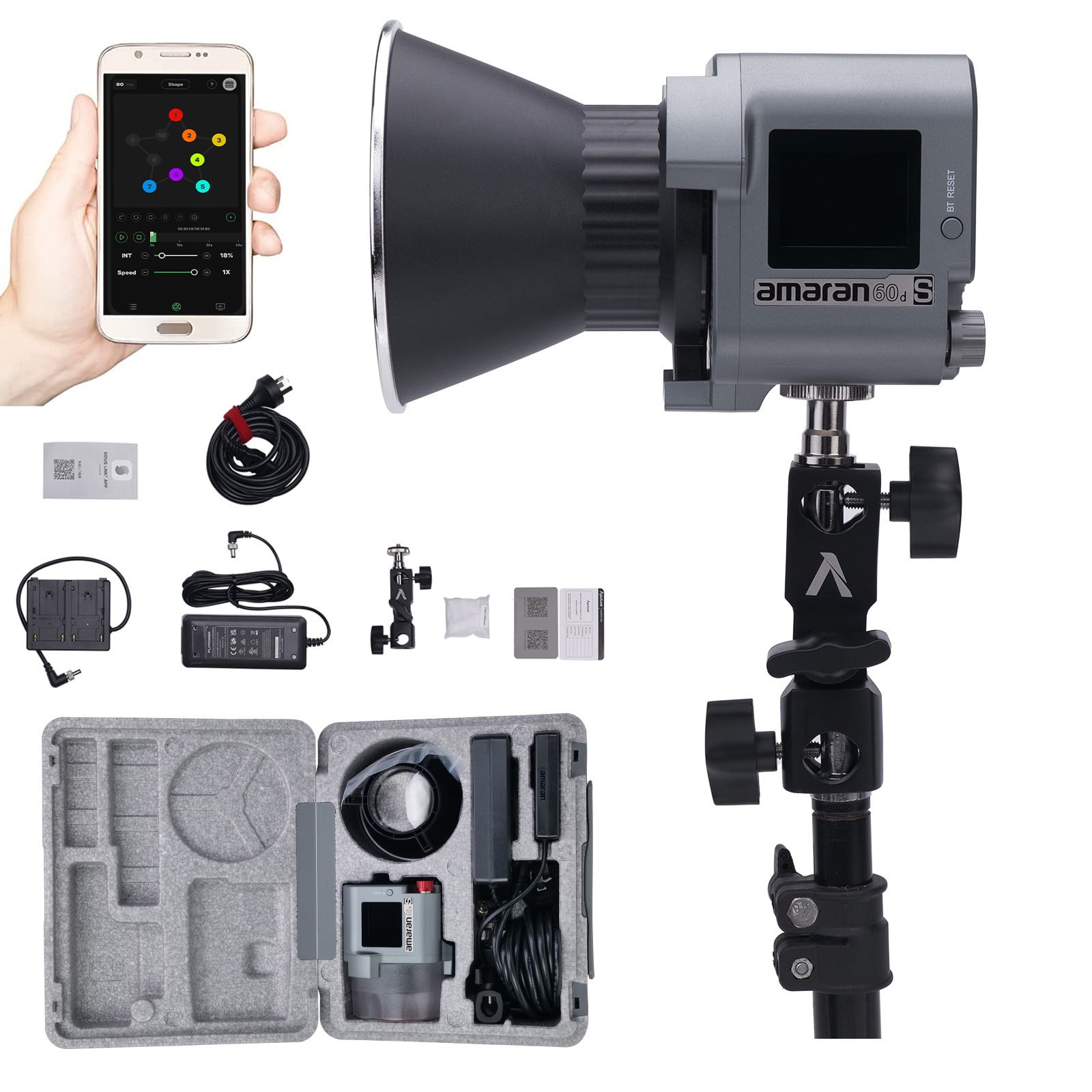 Amaran 60d S 60d-s 60ds 65w Daylight LED Video Light Bluetooth App ...