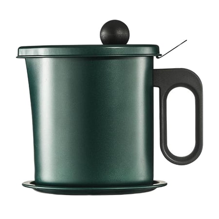 container with fine-mesh sieve, 1.7 pot with sieve, cooking oil Green ...