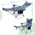 GVDV High Back Comfortable Camping Lounge Chair with Lawn Footrest ...