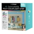 Xtreme Lit 100ft Indoor LED Strip Lights Kit, Multicolor LED Lights for ...