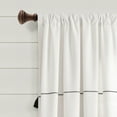 Lush Decor Farmhouse Boho Stripe Window Curtain Panels - Gray Ombre ...