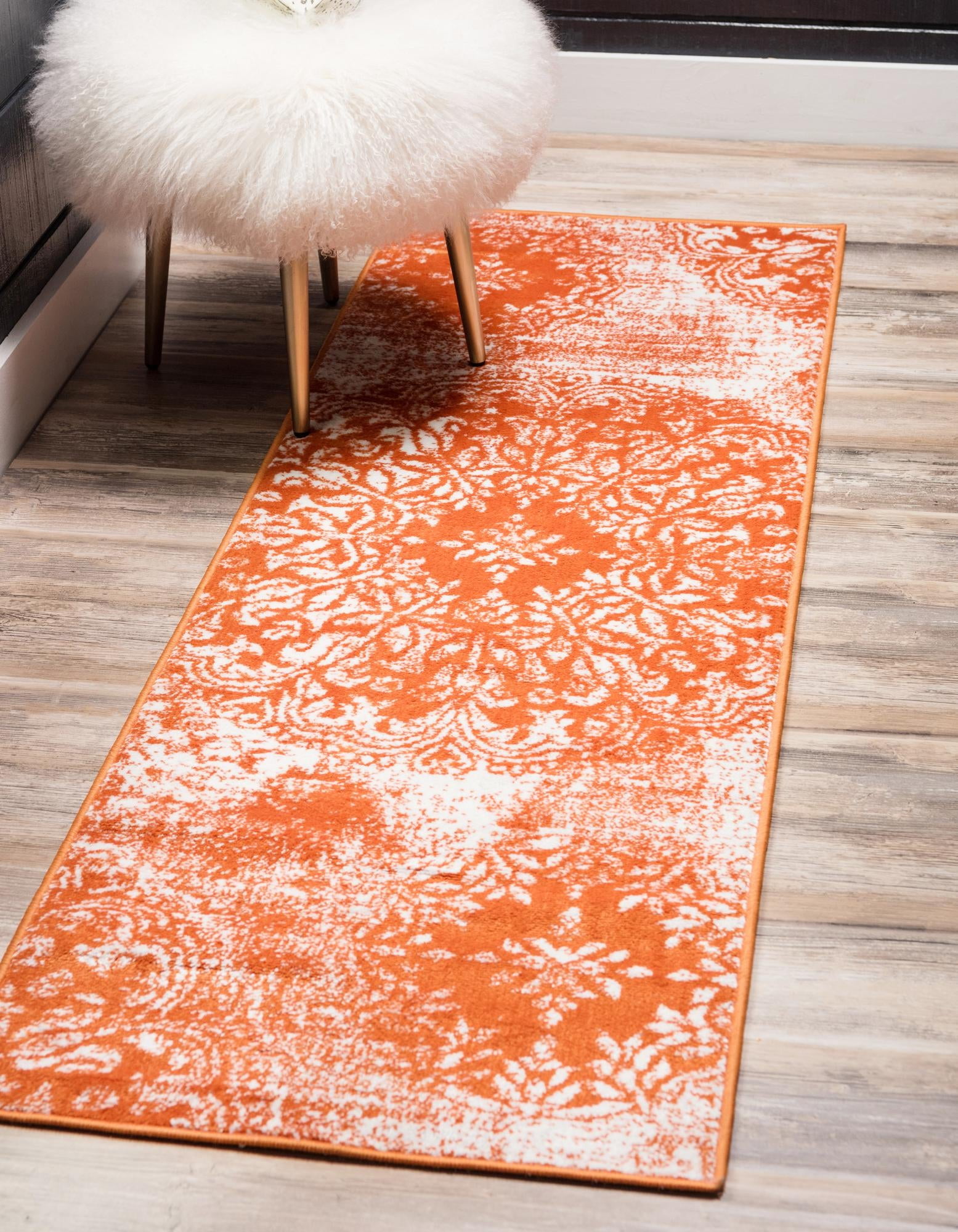 Rugs.com Monte Carlo Collection Rug – 2' x 6' 7 Runner Orange Medium ...