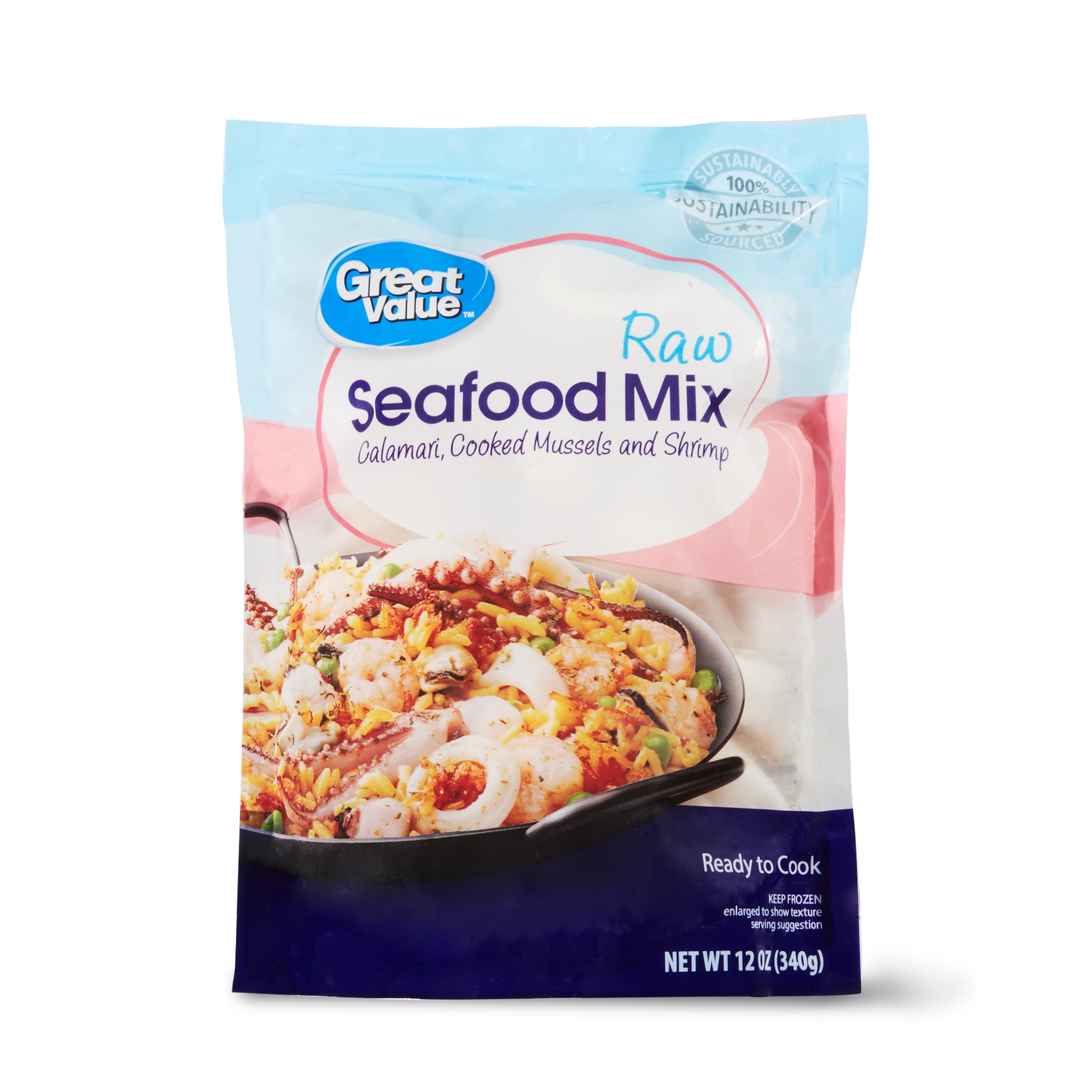 Great Value Frozen Raw Seafood Mix, 12 oz – Walmart Inventory Checker ...