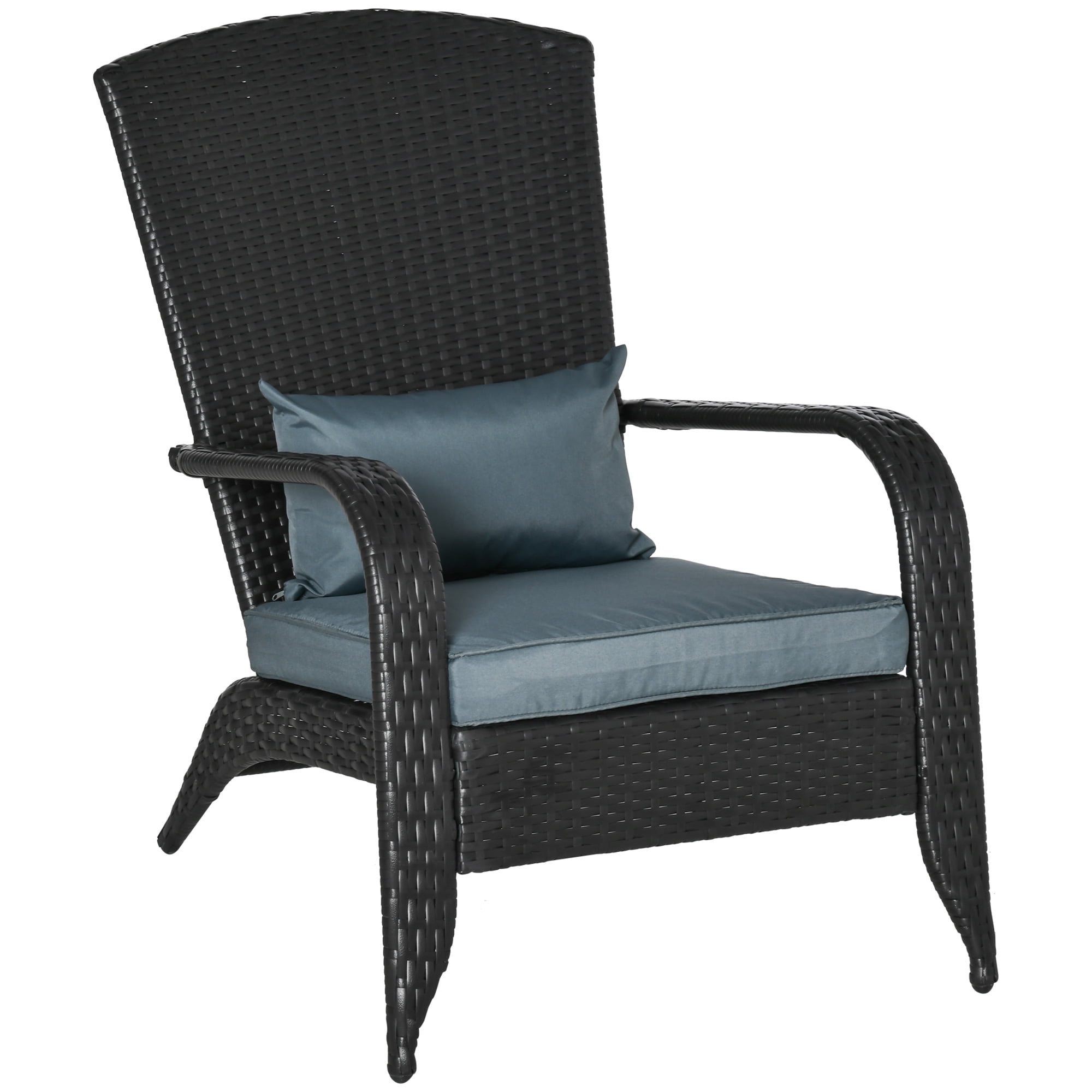 Click here for Outsunny Patio Wicker Adirondack Chair  Pe Rattan... prices