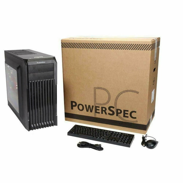 PowerSpec G502 AMD Ryzen 5 3.2 GHz Six (6) Core Gaming PC 16GB DDR4 ...