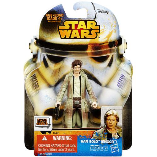 Star Wars: Saga Legends - Han Solo Endor Action Figure - Walmart.com ...