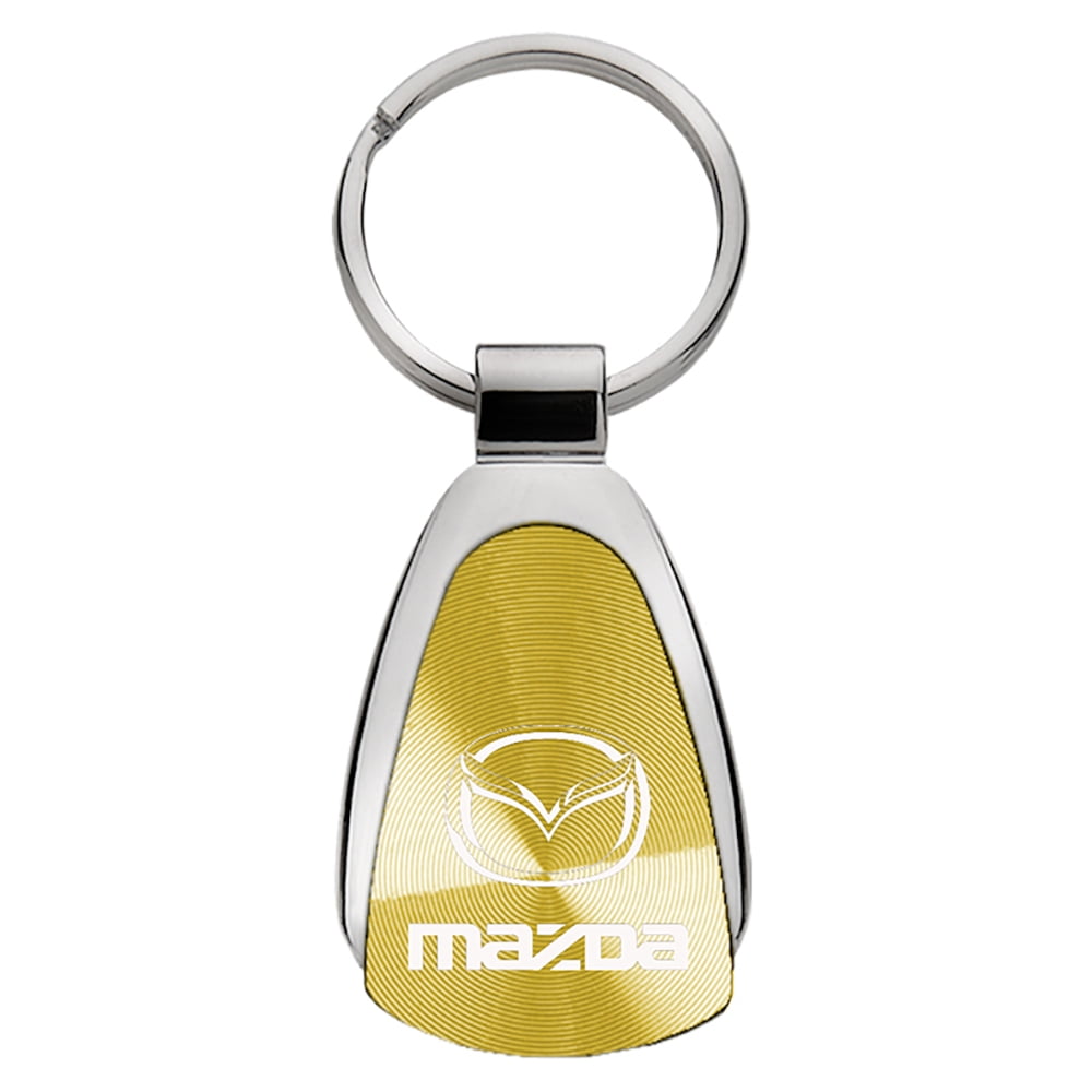 Mazda Keychain & Keyring - Gold Teardrop - Walmart.com