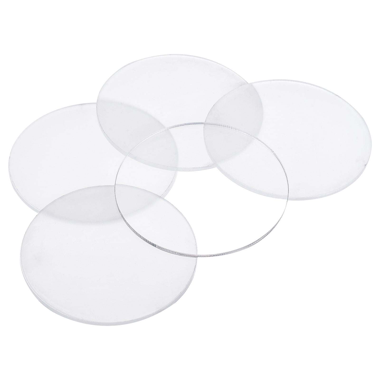 Uxcell PMMA Blank Acrylic Discs 3 Inch without Hole for Craft Vinyl ...