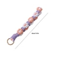 Colorful Flower Keychain Handwoven Cotton Rope Bag Ornament Creative ...