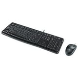Logitech MK120 Wired Desktop Set, Keyboard/Mouse, USB, Black - Walmart.com