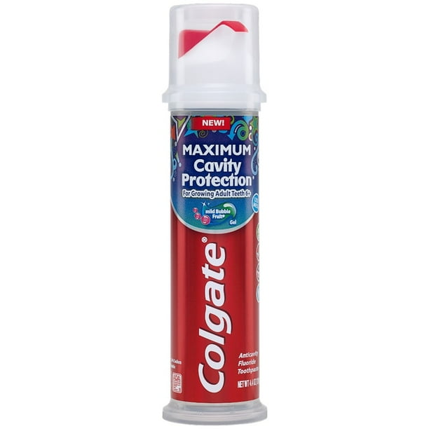 Colgate Kids Toothpaste Pump, Maximum Cavity Protection, 4.4 ounces ...