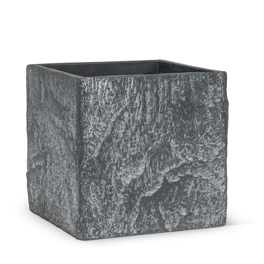 Set of 4 Large Slate Look Square Planter - Walmart.com