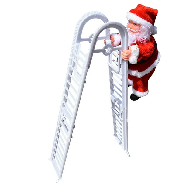 FlyFlise Santa Claus Climbing Ladder Somersault Battery Operated ...