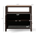 Utility Trolley Cart, Gray, with Stainless Steel Top, 2 Drawers ...