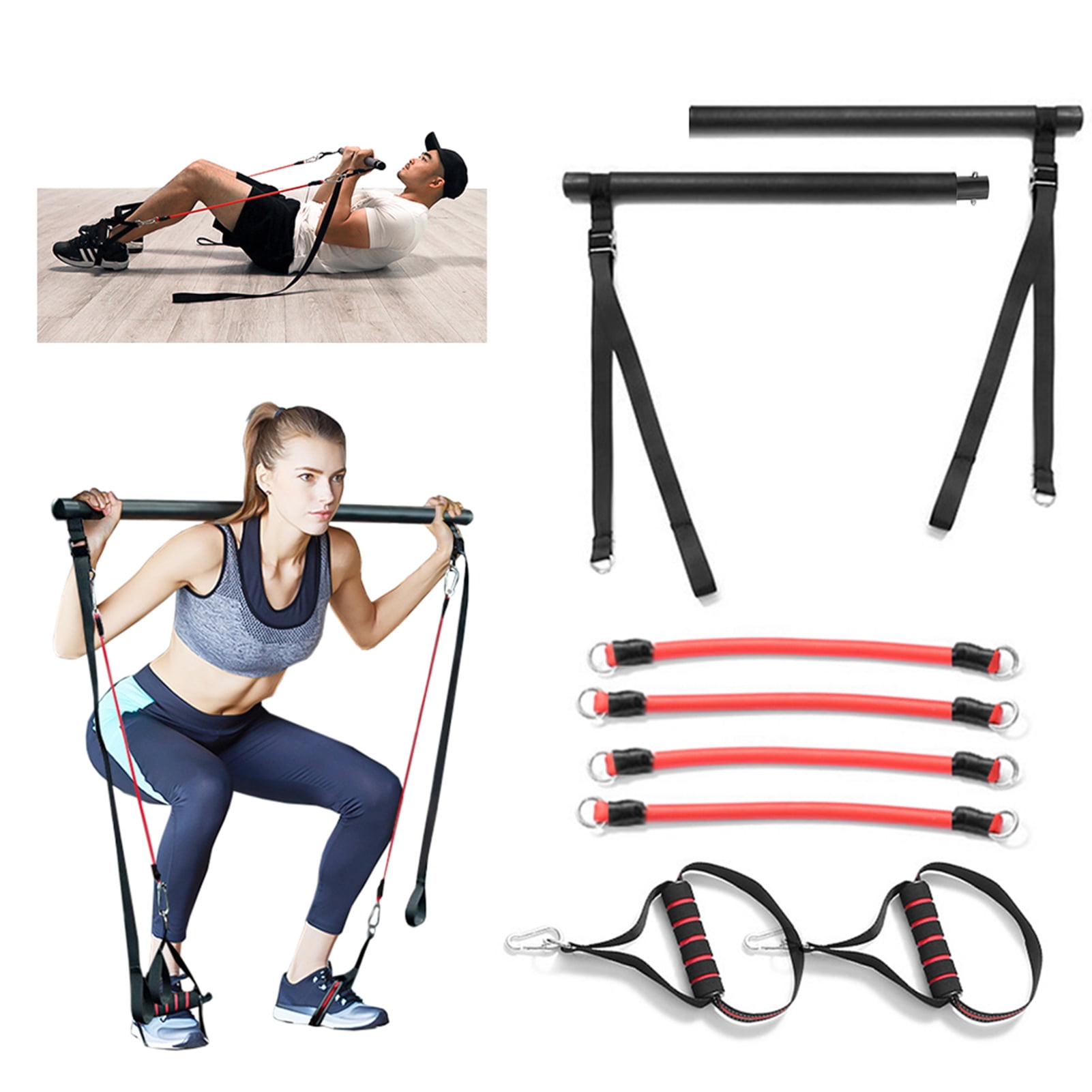 Click here for Amdohai Portable Detachable Pilates Bar Kit With R... prices