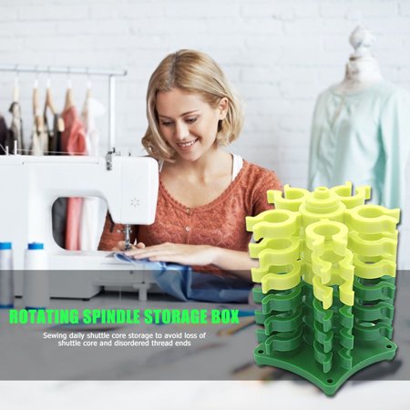 Mymisisa Bobbin Storage Box Rotating Spool Collection Holder Reel Spool ...
