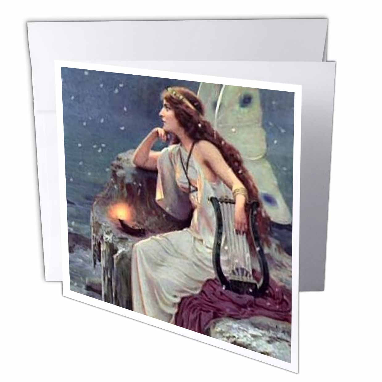 3dRose Fairy Deep in Thought, Greeting Cards, 6 x 6 inches, set of 12 ... 3dRose Fairy Deep in Thought, Greeting Cards, 6 x 6 inches, set of 12 ...