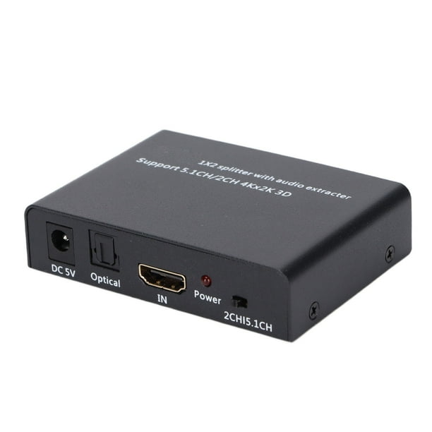 HD Multimedia Interface 1 To 2 Splitter, Black Converter Iron Box DAC ...