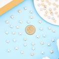 600Pcs 2 Colors CCB Plastic Beads Platinum & Light Gold 8x8x3.5mm Hole ...