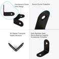 30 x 30mm Angle Bracket Stainless Steel Black L Shaped Angle Brackets ...