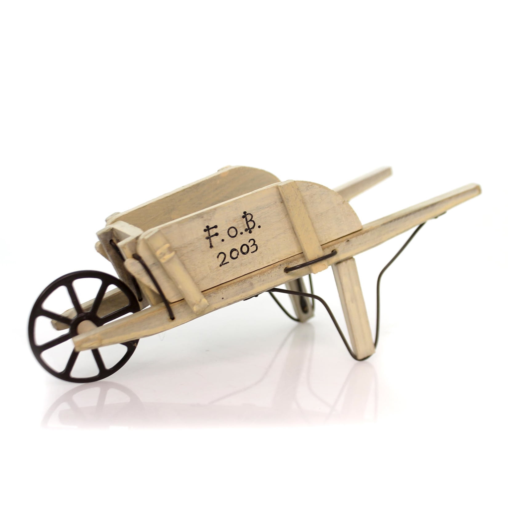 Boyds Bears Plush FOB WHITE WHEELBARROW Wood Club Exclusive - Walmart.com