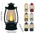 Battery Powered Retro Small Candle Lantern, Warm Flickering Light Mini ...