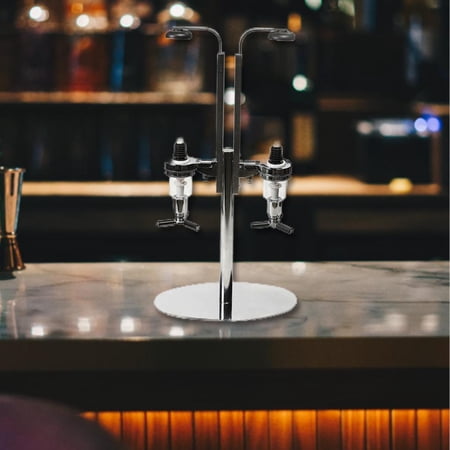 Drink Dispenser Stand Portable Steel Bar Rack Cocktail Spirit Dispenser ...