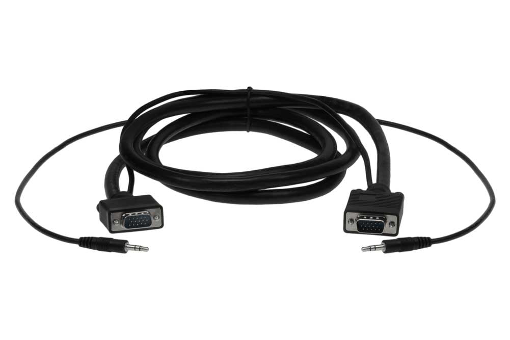 SF Cable 10 feet HD15 SVGA Monitor Cable with 3.5mm Stereo Audio ...
