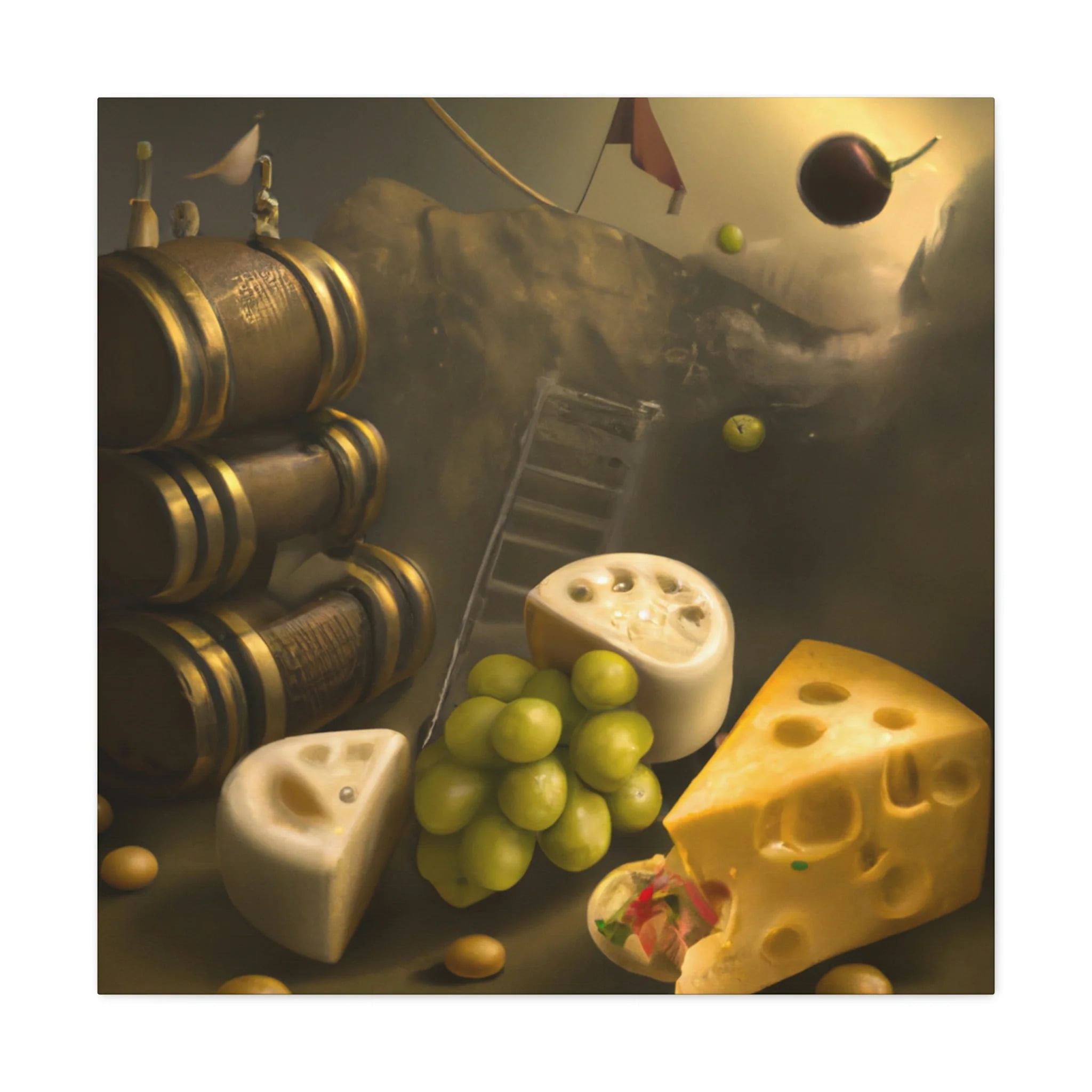 Cheese Grapes Steampunk - Canvas - Walmart.com