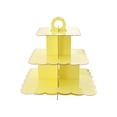 3-Tier Gold Rim Cupcake Stand Dessert Tower for Weddings, Birthdays ...
