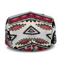 Chririnla Brown Aztec Men's Flat Cap Summer Straw Weave Linen-Like ...
