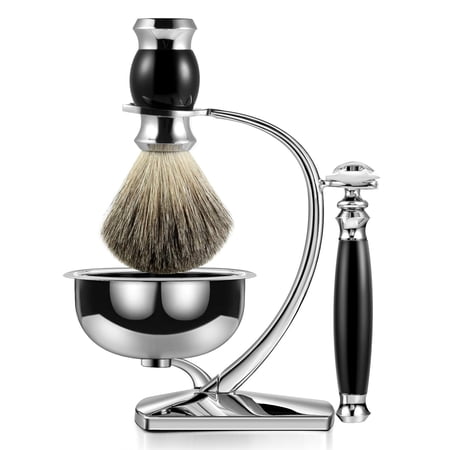 SHIJI65 Premium Shaving Brush Set Razor and Brush Set with Luxury ...