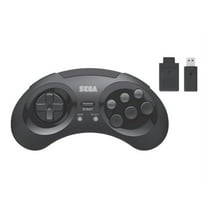 Retro-Bit Wireless Controller, Sega Saturn & Genesis, 8-Button, White ...