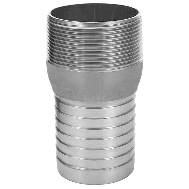 Gloxco Combination (KC) Nipple Fitting, 1/2″ Hose Shank x 1/2″ Male NPT ...