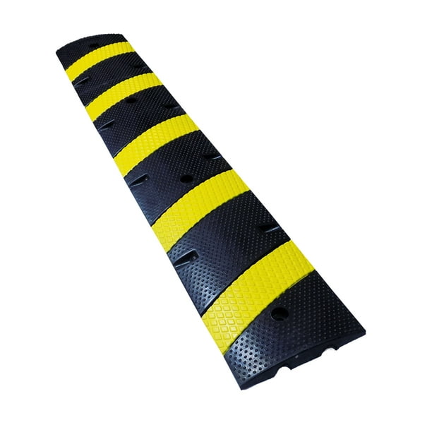 Modular Rubber Traffic Speed Bumps - 6 Feet - Electriduct - Walmart.com ...