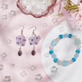 1Box 600PCS 6Style Plastic Imitation Pearl Bead Caps Flower Mixed Color ...