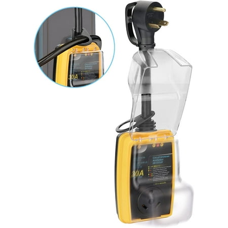 MSYMY RV Surge Protector 30 Amp with Waterproof Cover RV Surge Guard RV ...