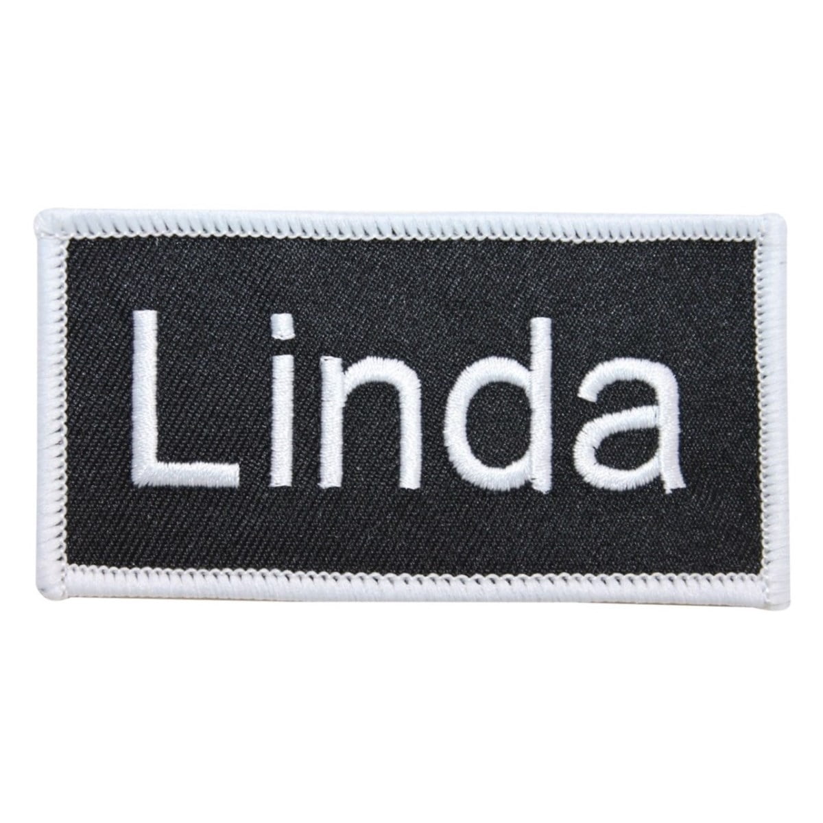 Linda Name Tag Patch Uniform ID Work Shirt Badge Embroidered Iron On ...