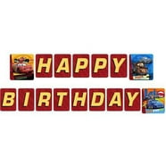 Disney Cars 3 Jointed Letter Banner - Walmart.com