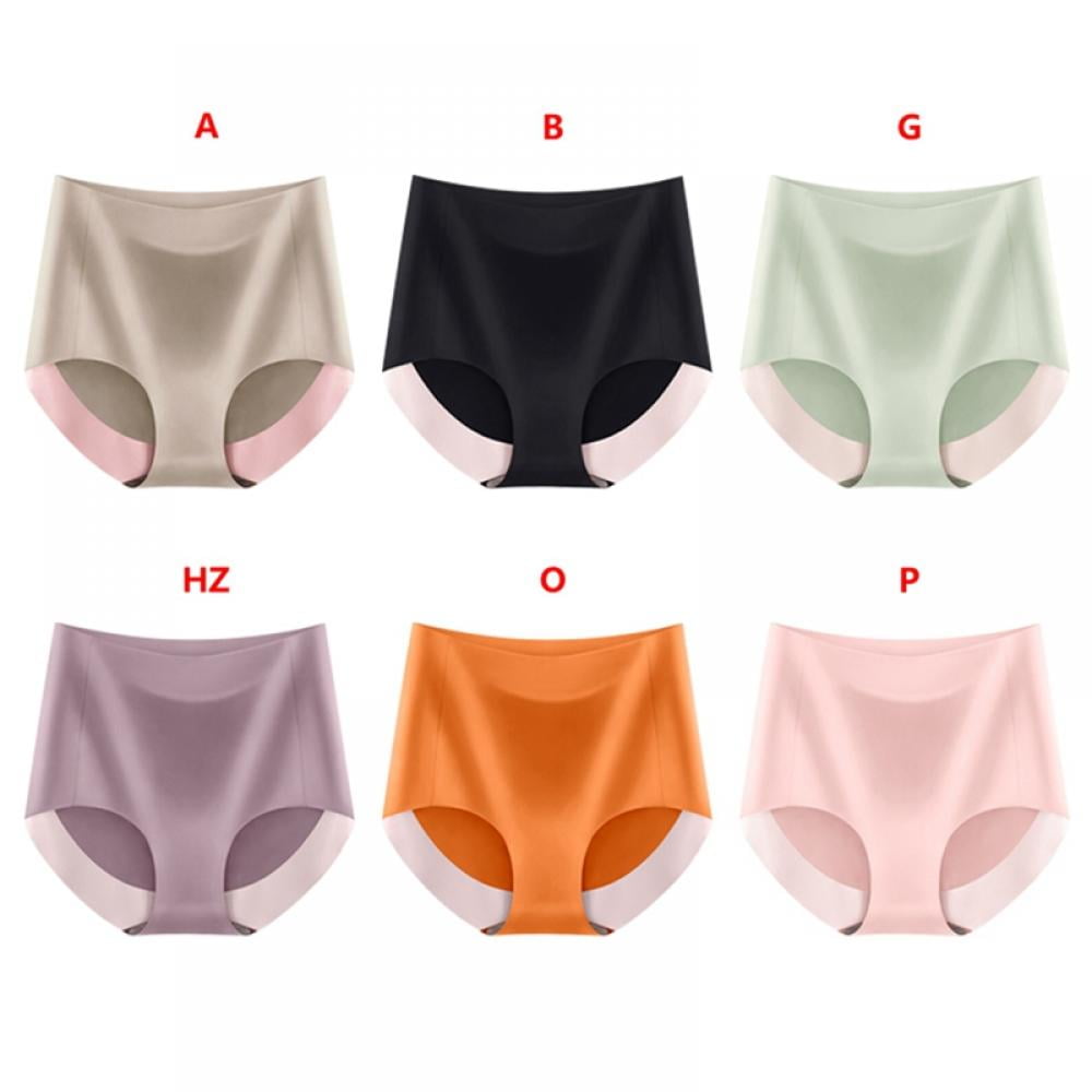 Xmarks High-Rise Ice Silk Invisible Cotton Briefs for Women Light and ...
