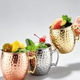 1x Stainless Steel Mule Mug Copper Plated 17oz for Cold Drinks (Copper ...