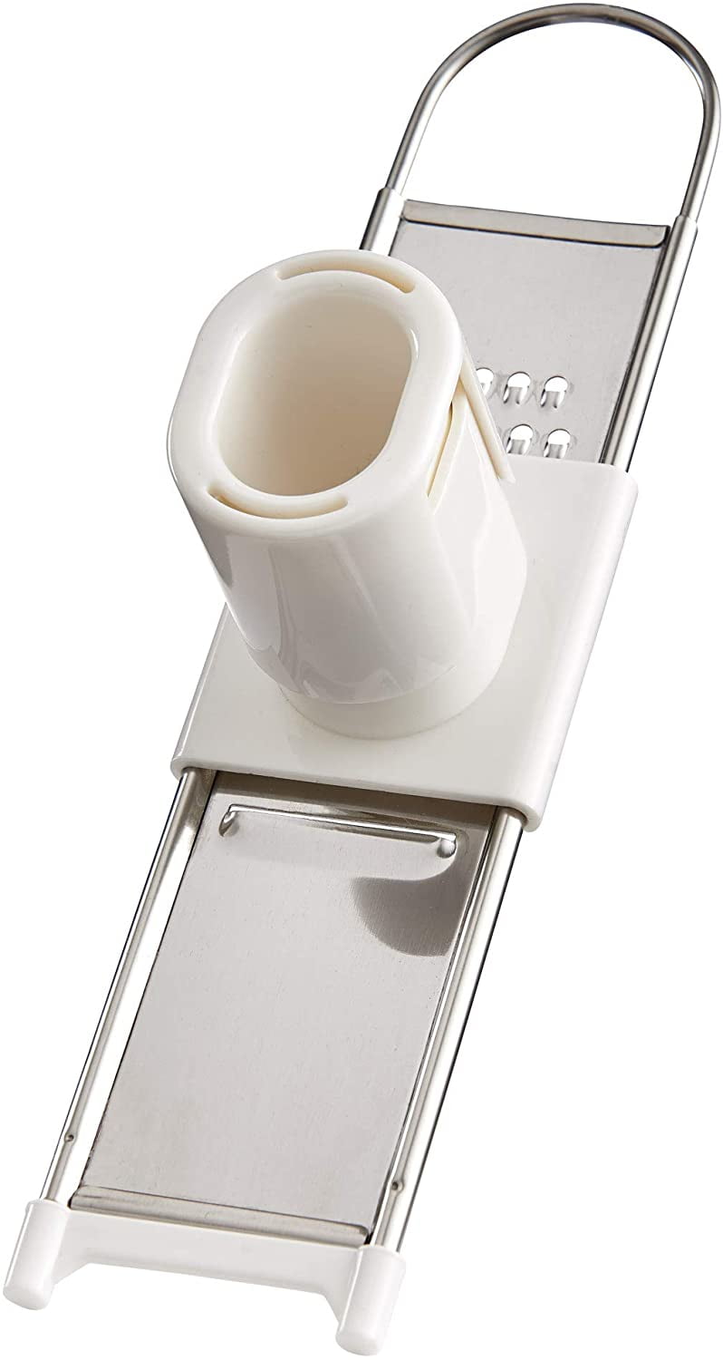 Fantes Garlic Slicer Grater, Stainless Steel, 8.75 x 2.25-Inches, The ...