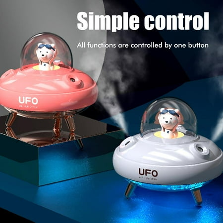 400ml UFO Double Spray Humidifier with Colorful Lights Home Water ...