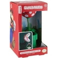 Paladone Super Mario Bros Mini Piranha Plant Lamp, 8.3in Posable LED ...