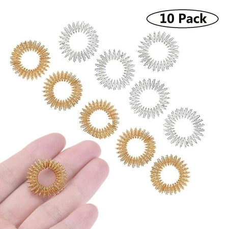 Acupressure Finger Rings 10pcs Spiky Sensory Finger Rings Massage Ring | Walmart Canada