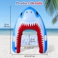 Inflatable Tanning Pool Lounger Float F-2Pack Blue Shark, Adult ...